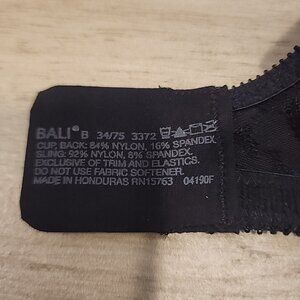 Bali | Intimates & Sleepwear | Bali Bra 34b Black Wireless Unlined 3372 ...